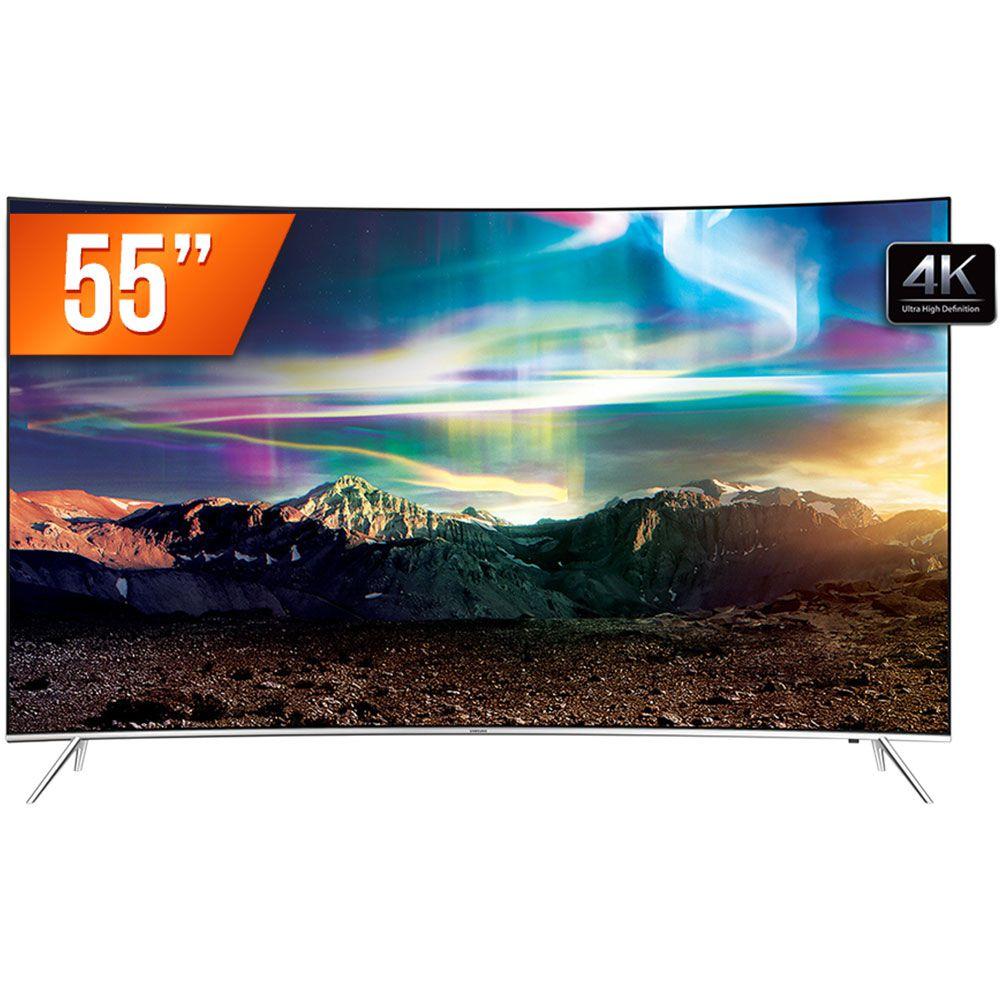 Smart TV LED Curva 55” SUHD 4K Samsung UN55KS7500GXZD 4 HDMI USB Wi-Fi ...
