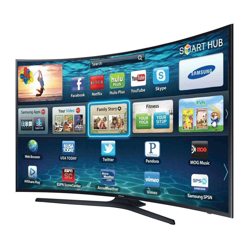 Smart TV LED Curva Tela 55 Ultra HD 4K Samsung 55MU6300 3 HDMI 2 USB Wi-Fi Conversor Digital ...