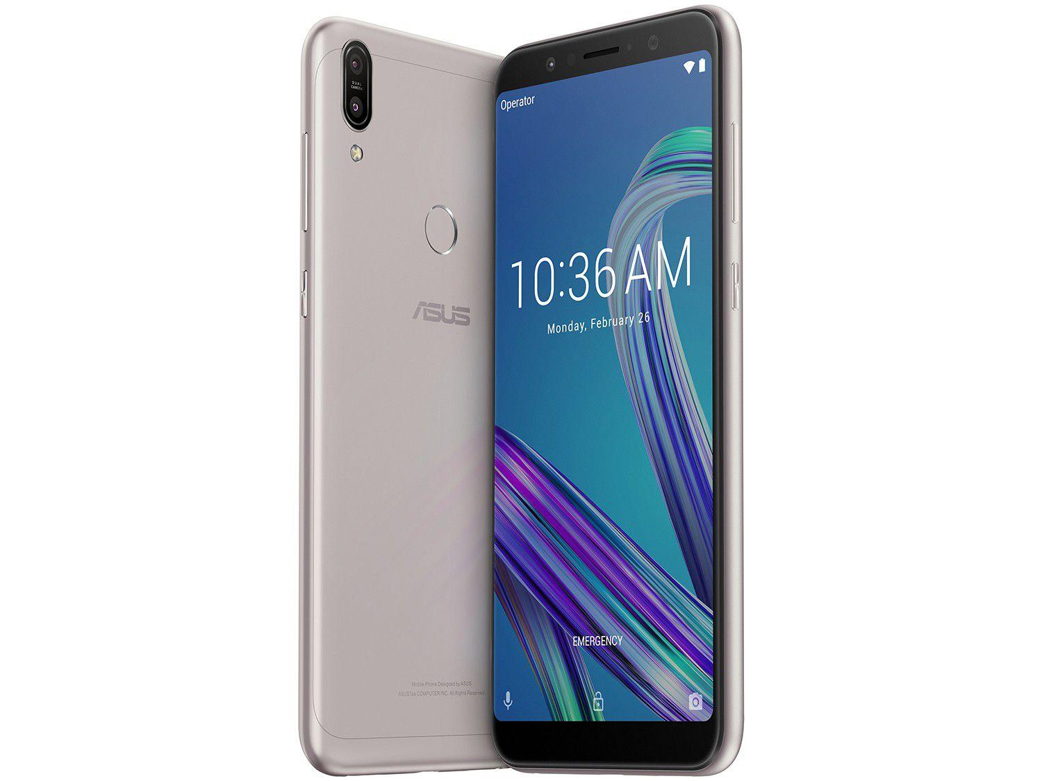 Smartphone Asus ZenFone Max Pro (M1) 32GB Prata 4G - 3GB RAM Tela 6 ...