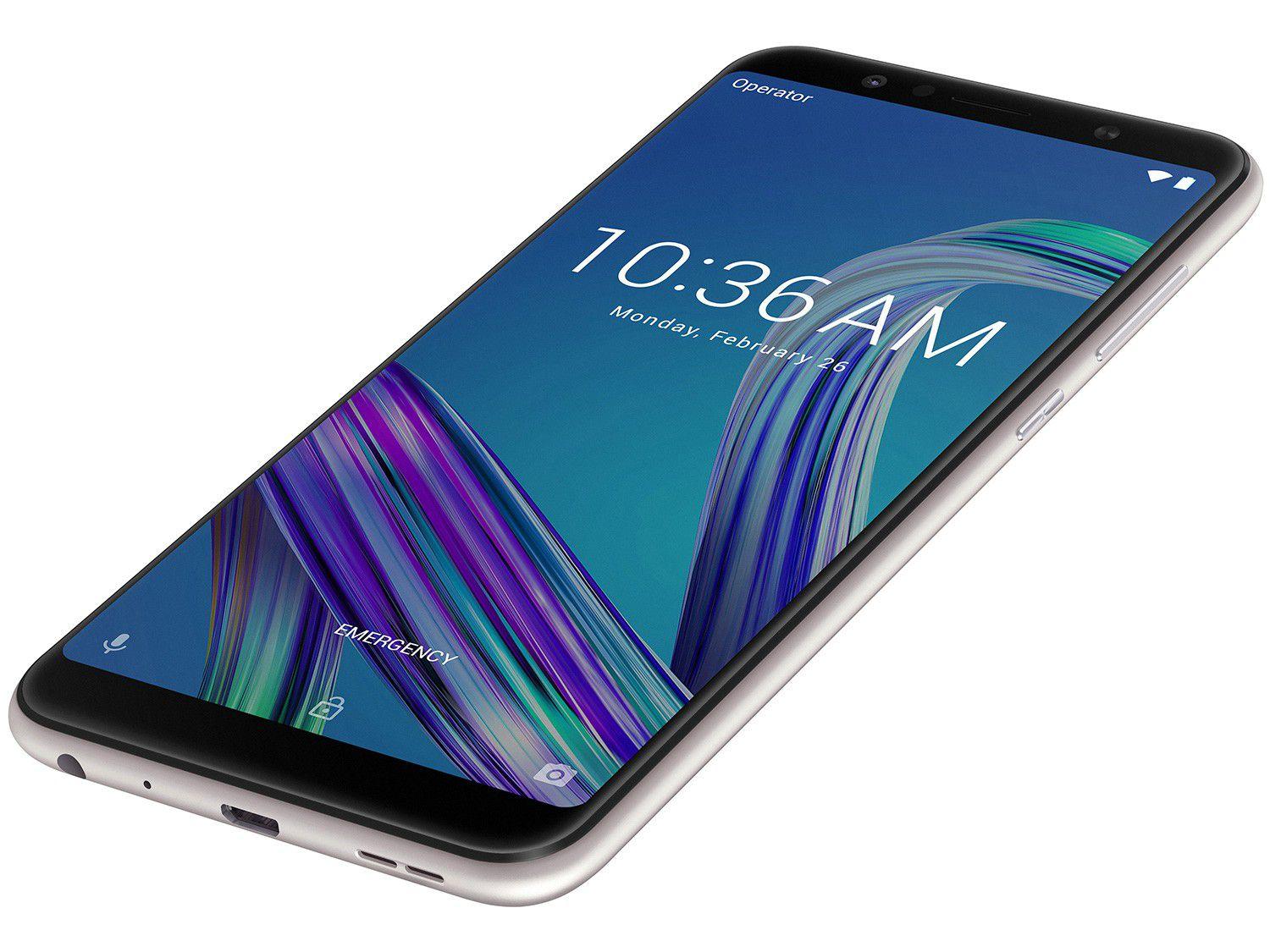 Smartphone Asus ZenFone Max Pro (M1) 32GB Prata 4G - 3GB RAM Tela 6 ...