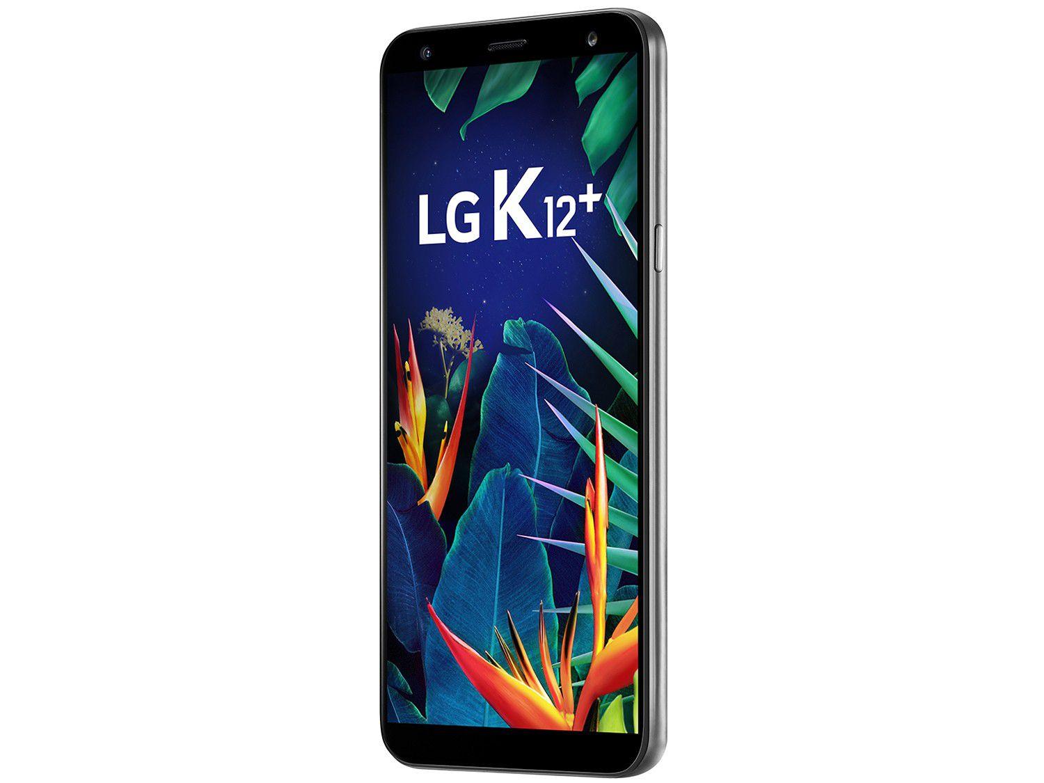 Smartphone LG K12+ 32GB Platinum 4G 3GB RAM 5,7” Câm. 16MP Selfie 8MP ...