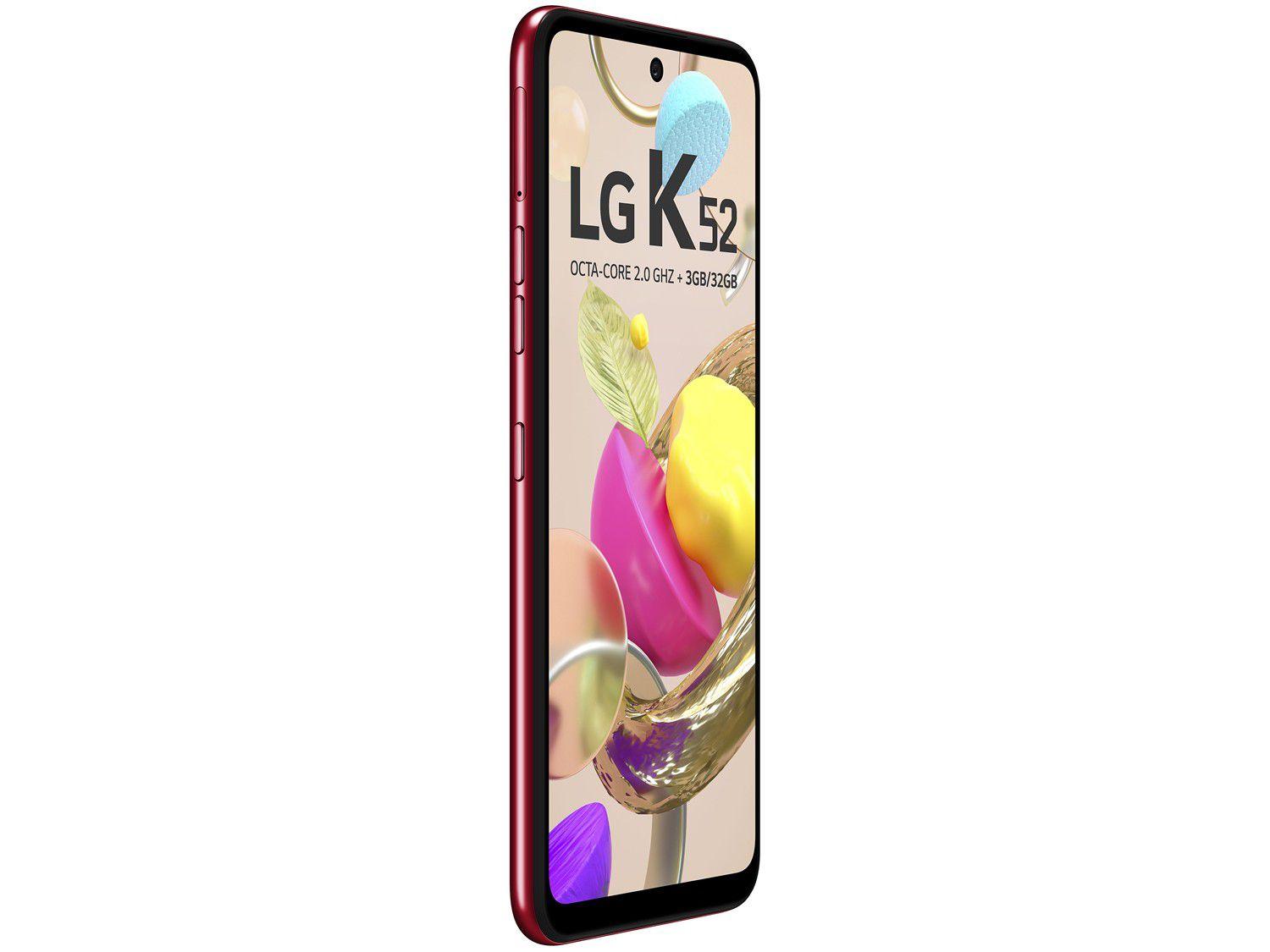 Smartphone LG K52 64GB Vermelho 4G Octa-Core - 3GB RAM Tela 6,6” Câm ...