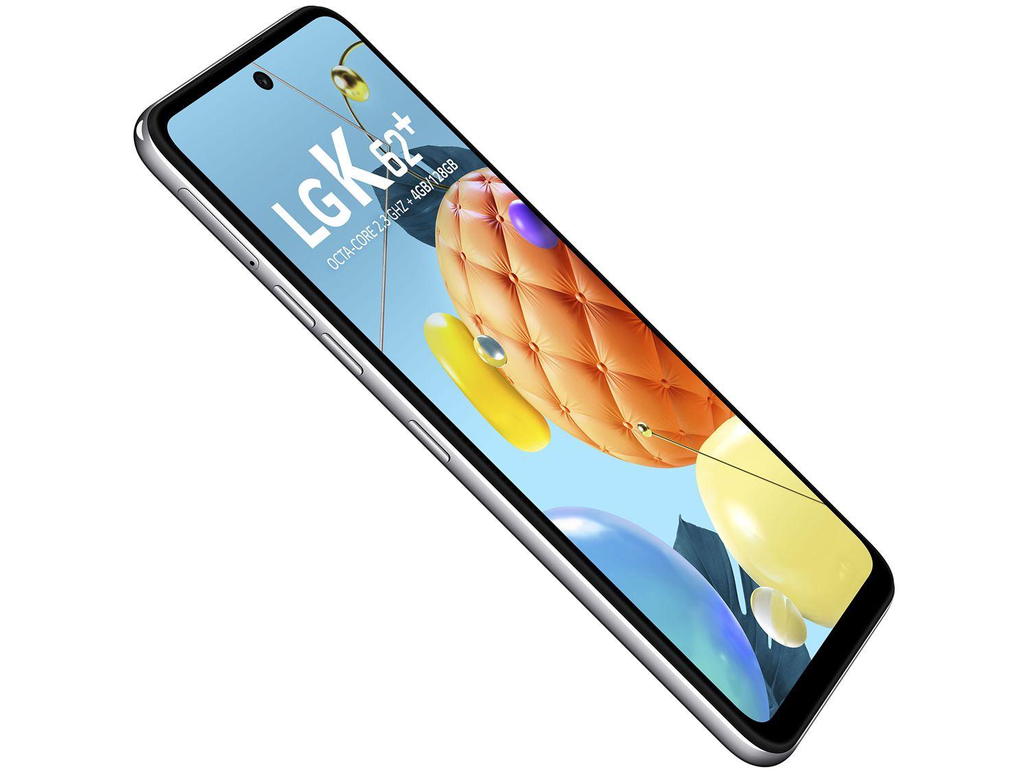 Smartphone LG K62+ 128GB Branco 4G Octa-Core - 4GB RAM Tela 6,59” Câm ...