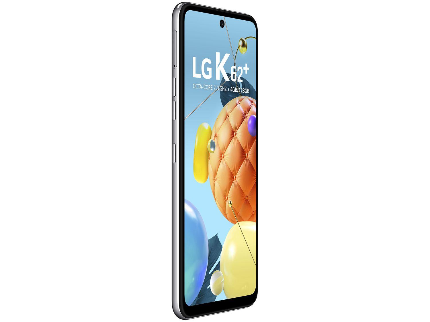 Smartphone LG K62+ 128GB Branco 4G Octa-Core - 4GB RAM Tela 6,59” Câm ...