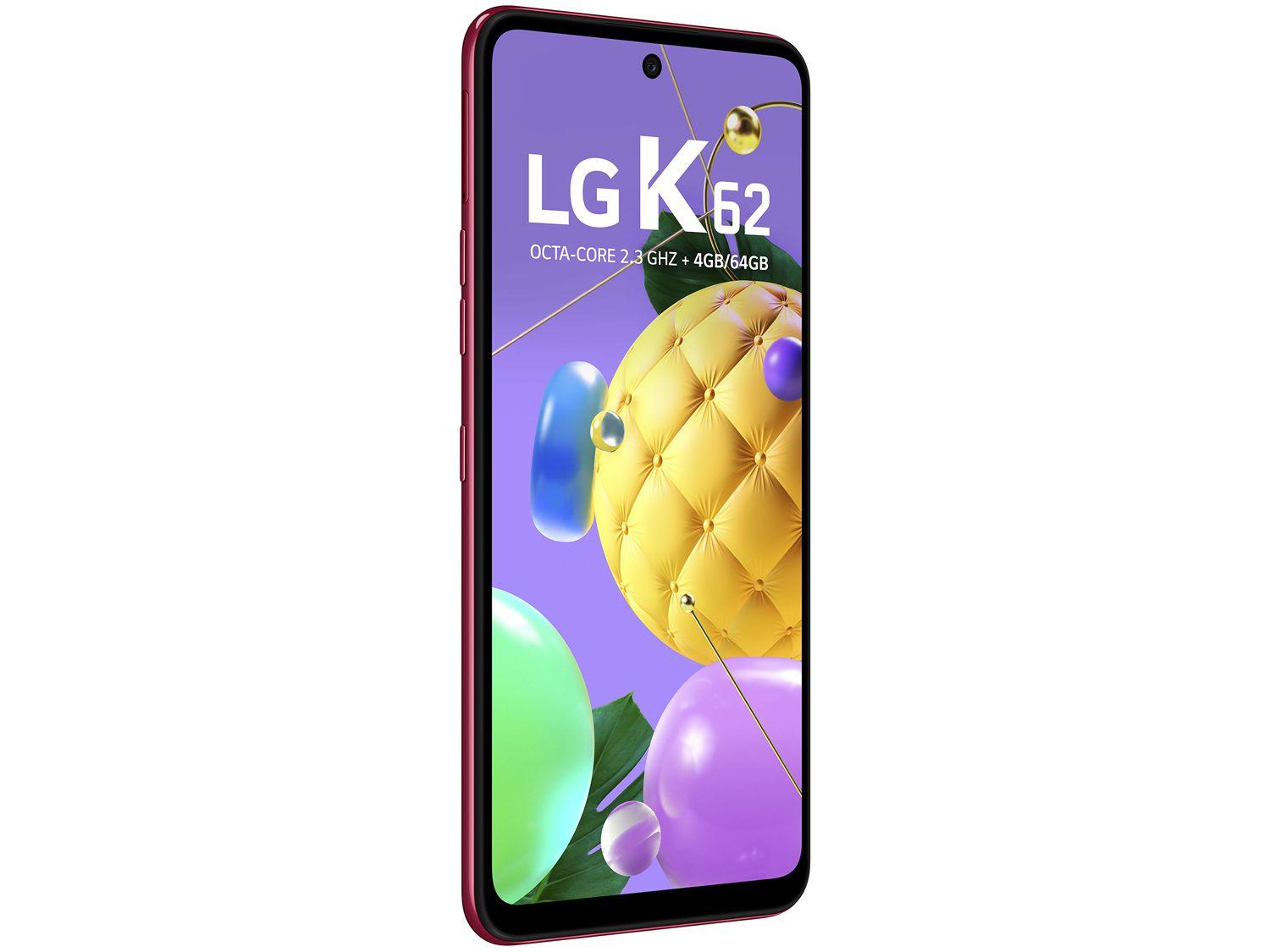 Smartphone LG K62 64GB Vermelho 4G Octa-Core - 4GB RAM Tela 6,59” Câm ...