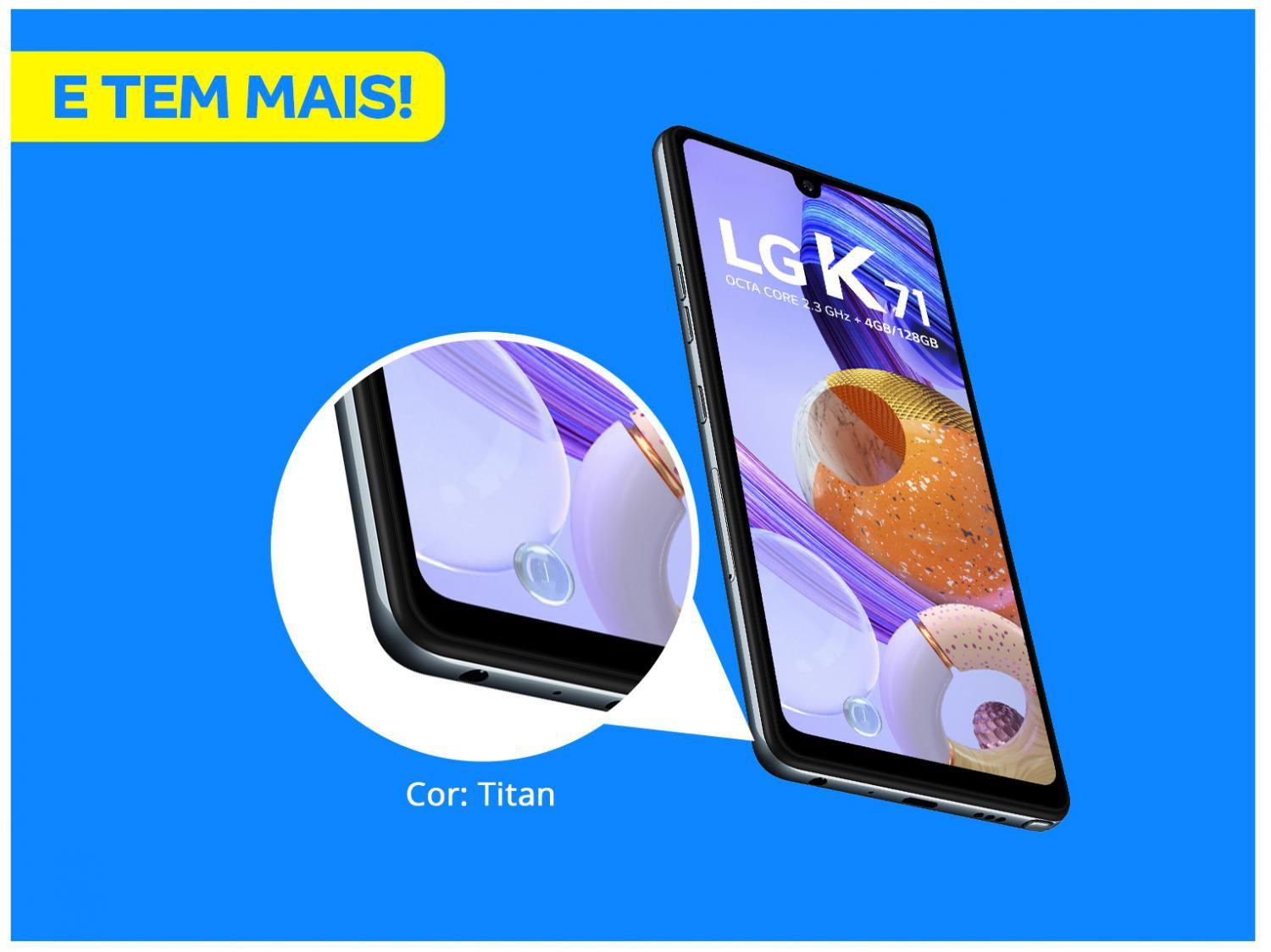 Smartphone LG K71 128GB Titan 4G Octa-Core - 4GB RAM 6,8” Câm. Tripla ...