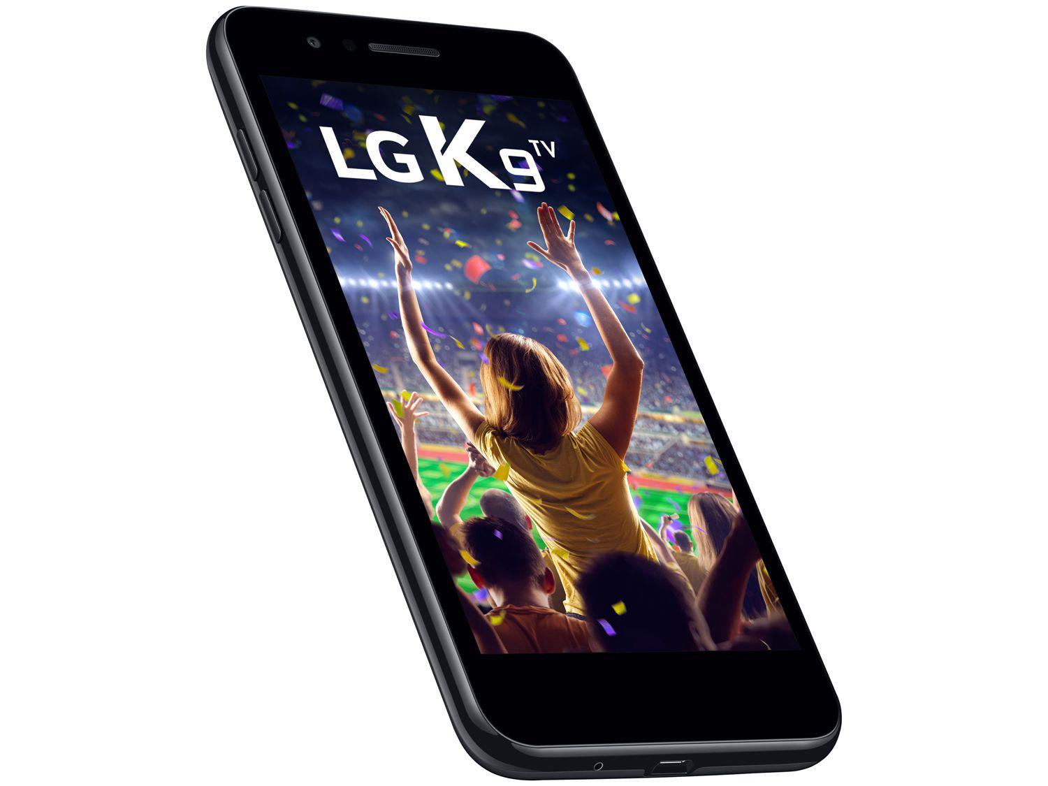Smartphone LG K9 TV 16GB Preto 4G Quad Core - 2GB RAM Tela 5” Câm. 8MP + Câm. Selfie 5MP ...