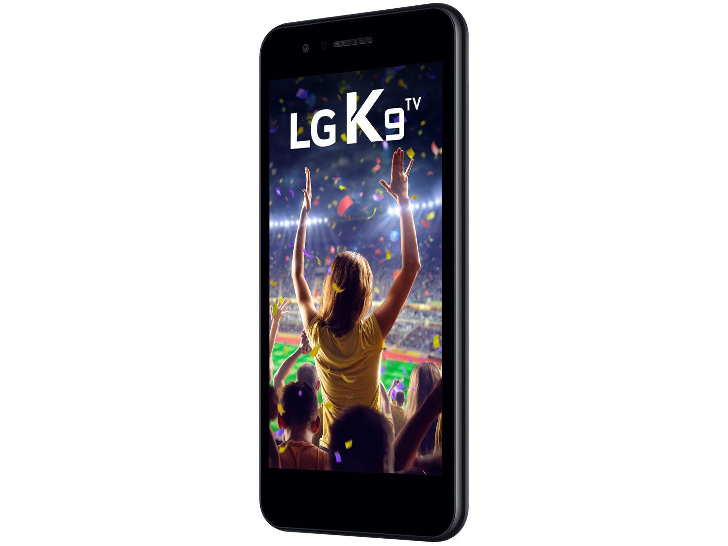Smartphone LG K9 TV 16GB Preto 4G Quad Core - 2GB RAM Tela 5” Câm. 8MP + Câm. Selfie 5MP ...