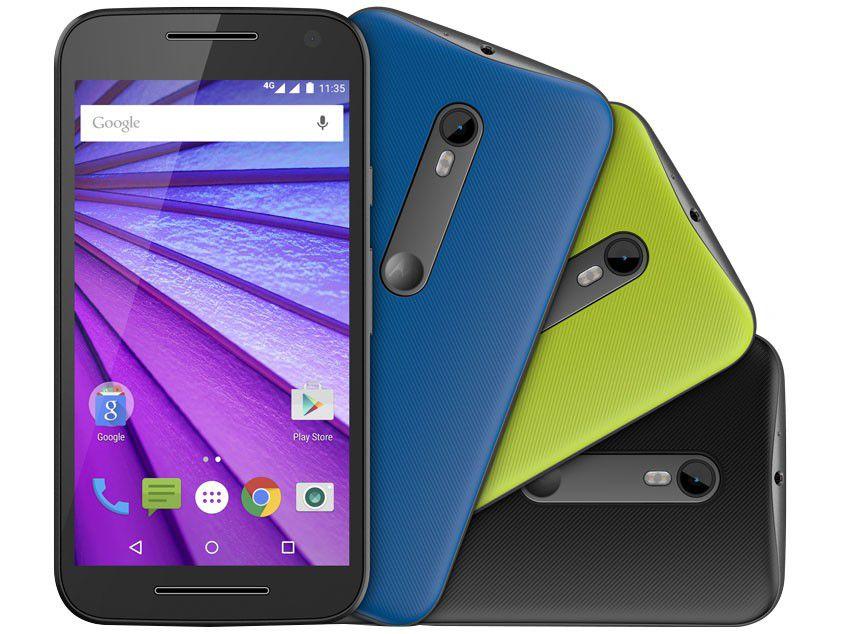 Smartphone Motorola Moto G 3ª Geração Colors HDTV - 16GB Preto Dual ...