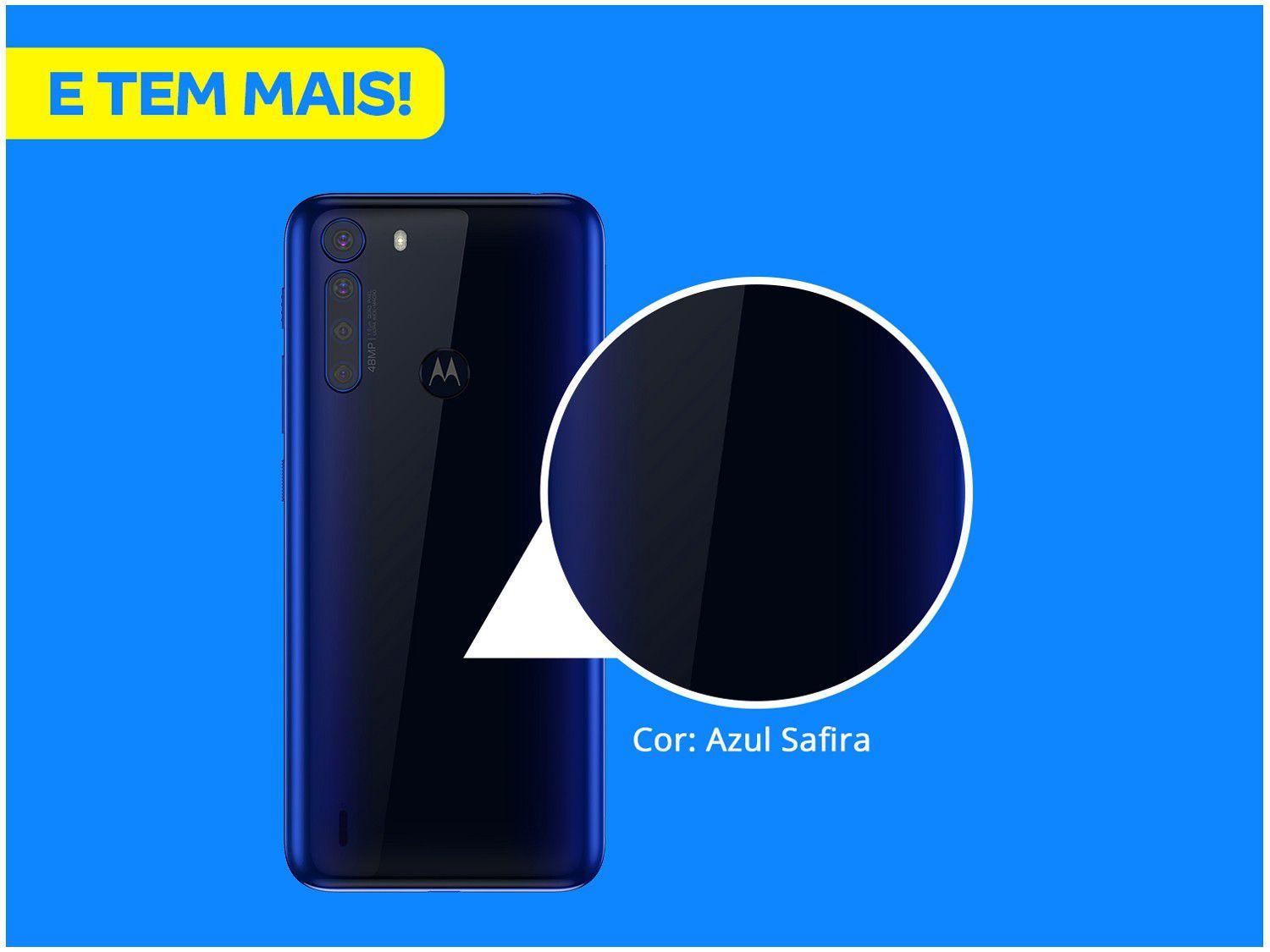 Smartphone Motorola One Fusion 64GB Azul Safira 4G 4GB RAM Tela 6,5 ...