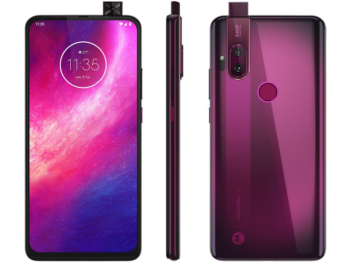 Smartphone Motorola One Hyper 128GB Rosa Boreal - 4G 4GB RAM 6,5” Câm ...