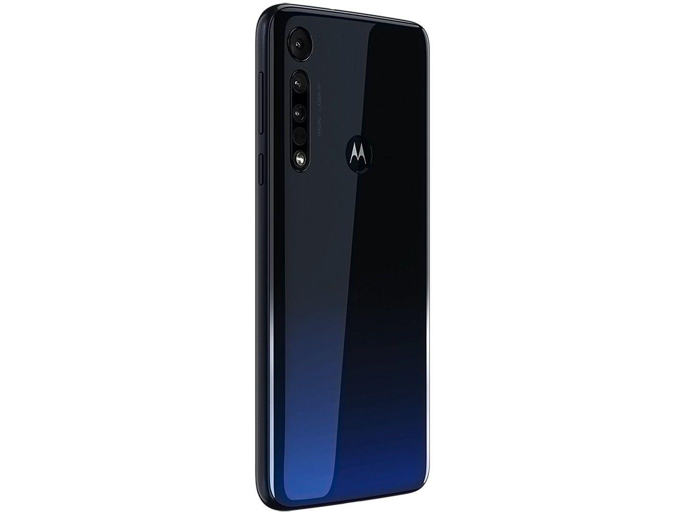 Smartphone Motorola One Macro 64GB Azul Espacial - 4G 4GB RAM Tela 6,2 ...