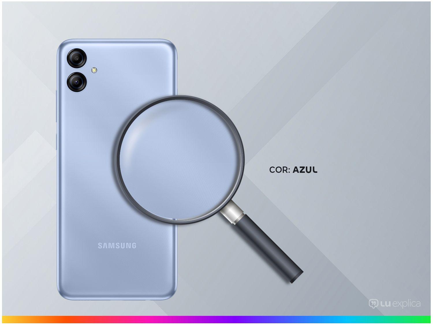 Smartphone Samsung Galaxy A04e 64GB Azul 4G Octa-Core 3GB RAM 6,5” Câm ...