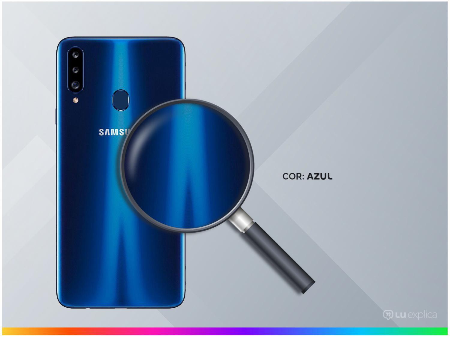 Smartphone Samsung Galaxy A20s 32GB Azul 4G 3GB RAM Tela 6,5” Câm ...