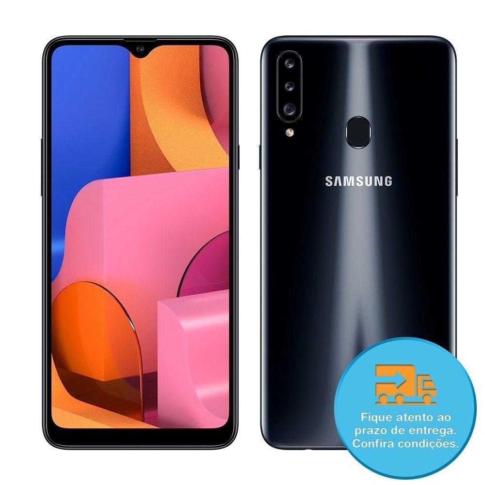 Smartphone Samsung Galaxy A20s, Preto, Tela 6.5”, 4G+WI-Fi, Android 9 ...