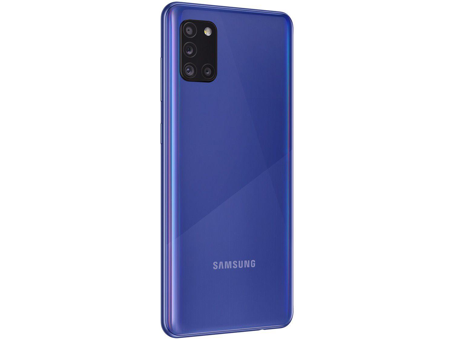 Smartphone Samsung Galaxy A31 128GB Azul 4G - Octa-Core 4GB RAM Tela 6 ...