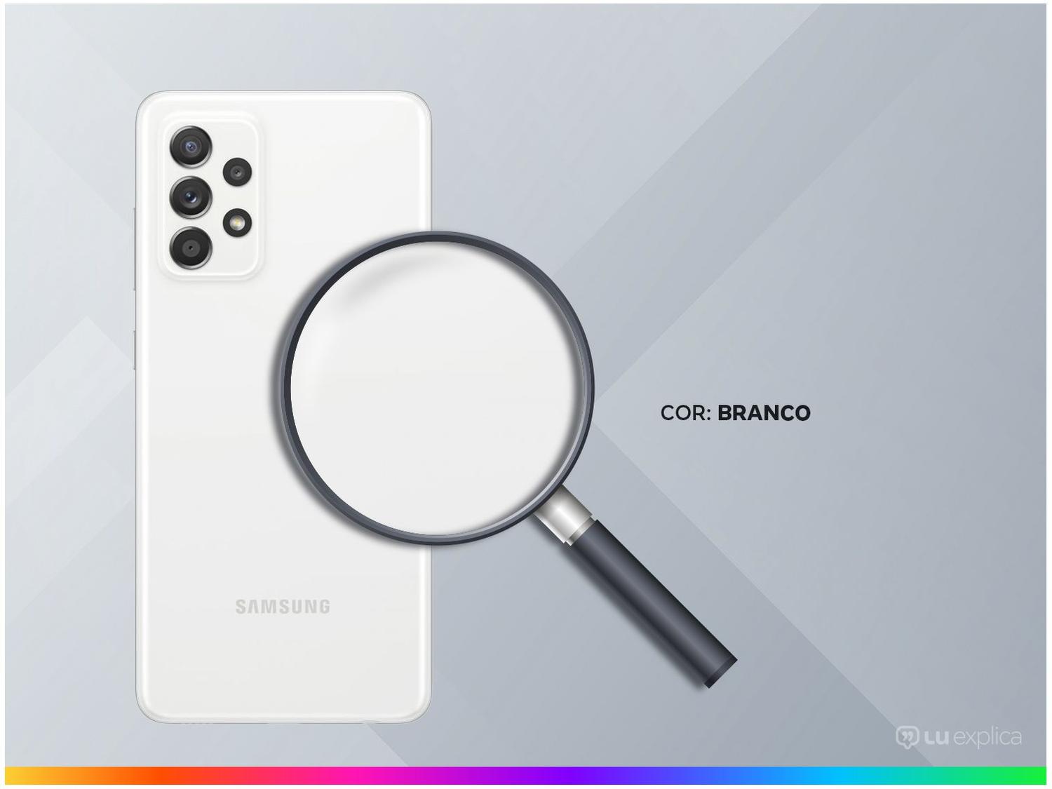 Smartphone Samsung Galaxy A52 128GB Branco 6GB RAM 6,5" Câm. Quádrupla ...