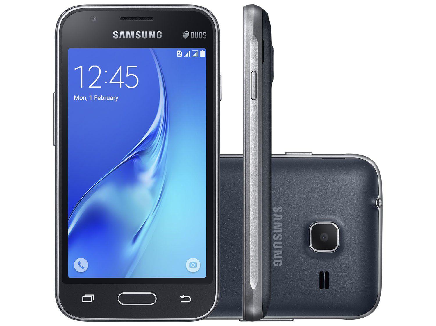 Smartphone Samsung Galaxy J1 Mini 8GB Preto 3G - Quad Core 1GB 4” Câm ...