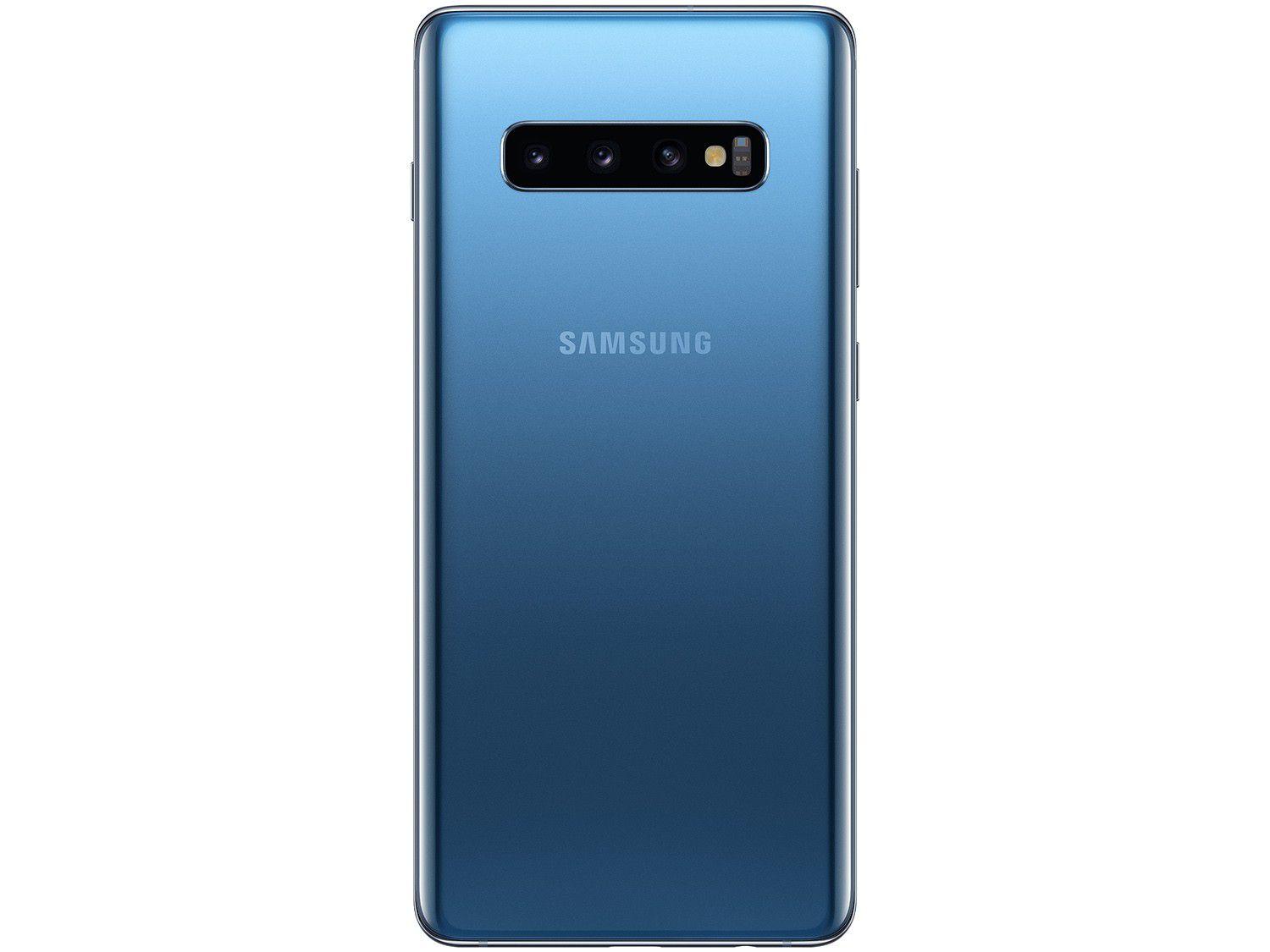 Smartphone Samsung Galaxy S10+ 128GB Azul 4G - 8GB RAM Tela 6,4” Câm ...