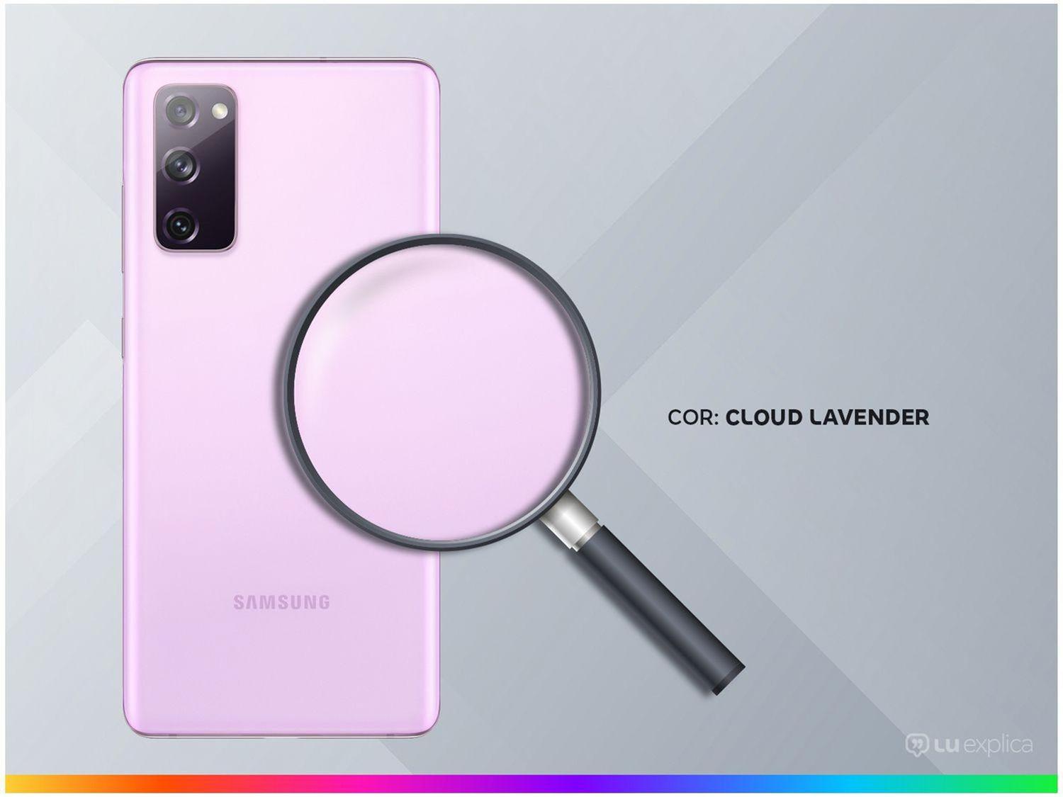 Smartphone Samsung Galaxy S20 FE 128GB Cloud - Lavender 4G 6GB RAM Tela 6,5” Câm. Tripla + 32MP ...