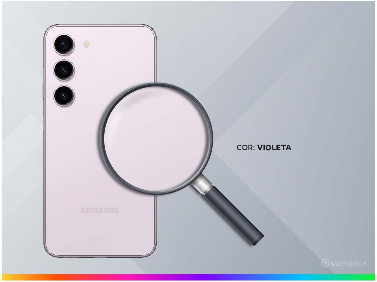 Smartphone Samsung Galaxy S23 256GB Violeta 5G 8GB RAM 6,1” Câm Tripla ...