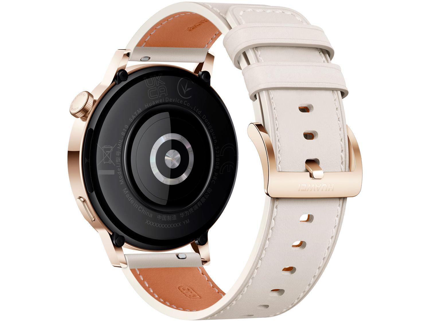 Smartwatch Huawei GT3 42mm Branco 4GB - Dourado