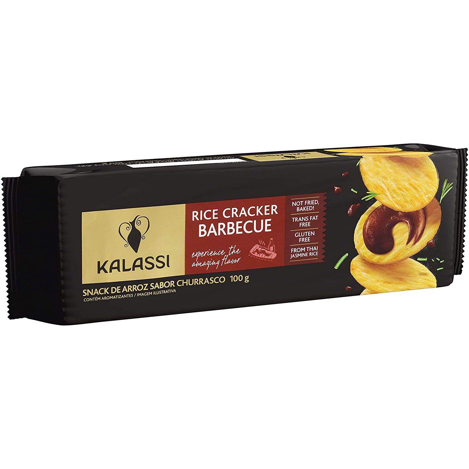 Snack KALASSI Rice Crackers Barbecue 100g - Comida Vegana / Comida ...
