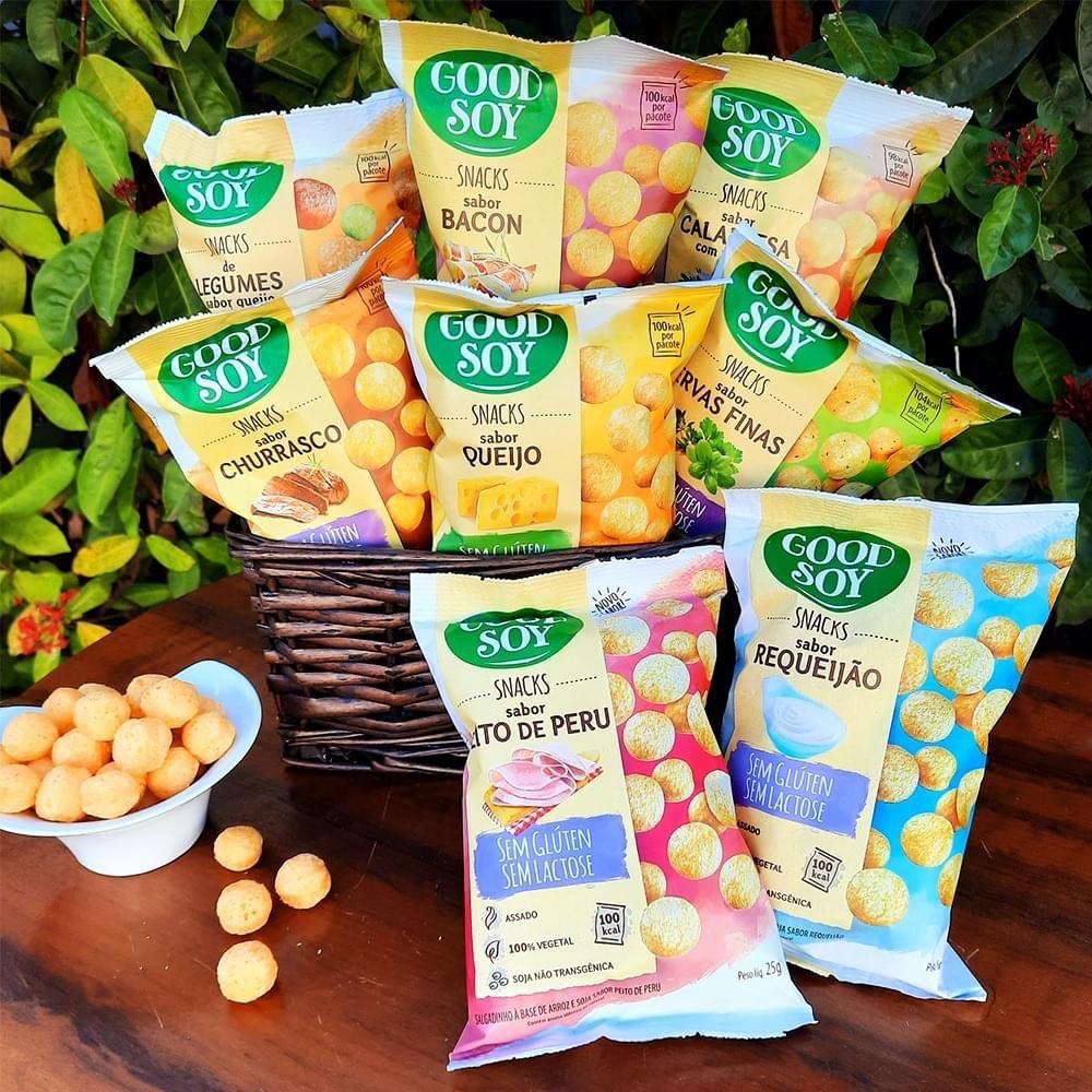 Snack salgado sabor peito de peru 25g - good soy - Comida Vegana ...