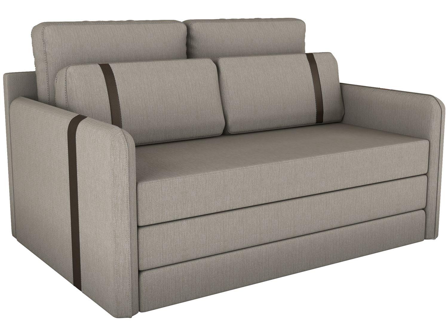 Sofá-cama 2 Lugares Casal Linho Matrix Martina New - Areia