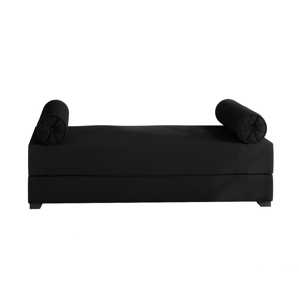 Sofá-Cama 2 Lugares Casal Taylor Suede Preto - Mundo futon - Sofá-Cama ...
