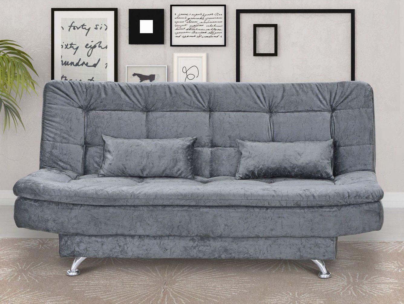 Sofá-Cama Casal 3 lugares Suede Matrix Salomé 387