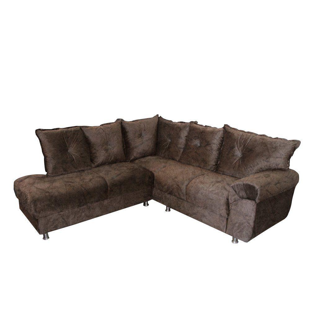 Sofá de canto 210x205 Gazin Chicago - Sofá de Canto - Magazine Luiza