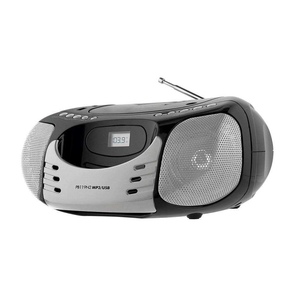 Som Portátil Philco com CD Player Rádio FM MP3 USB 5w Rms PB119N2 ...