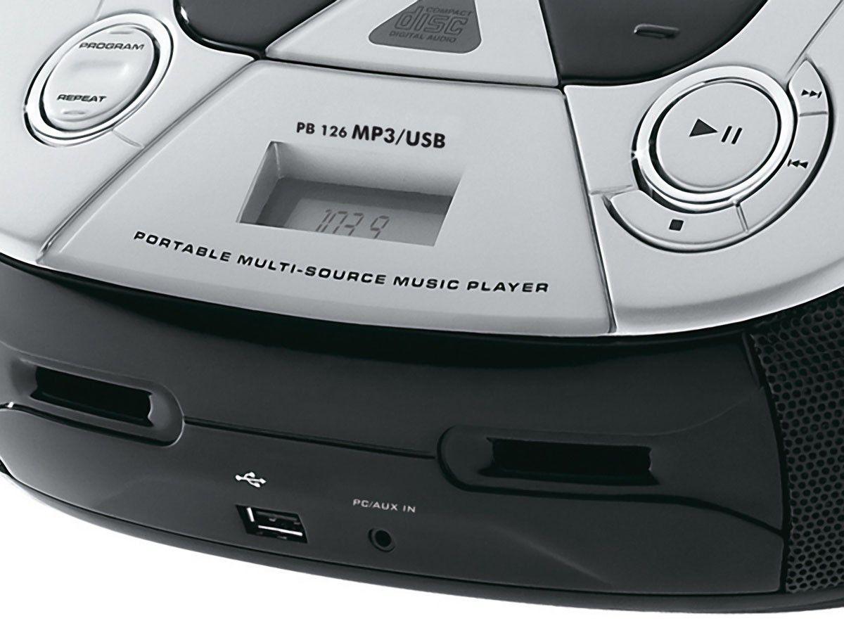 Som Portátil Philco PB126 USB FM CD Player MP3 4W