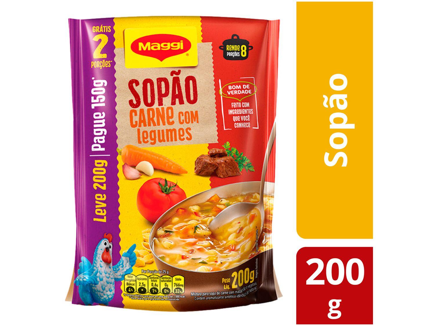 Sopão Carne com Legumes Maggi 200g