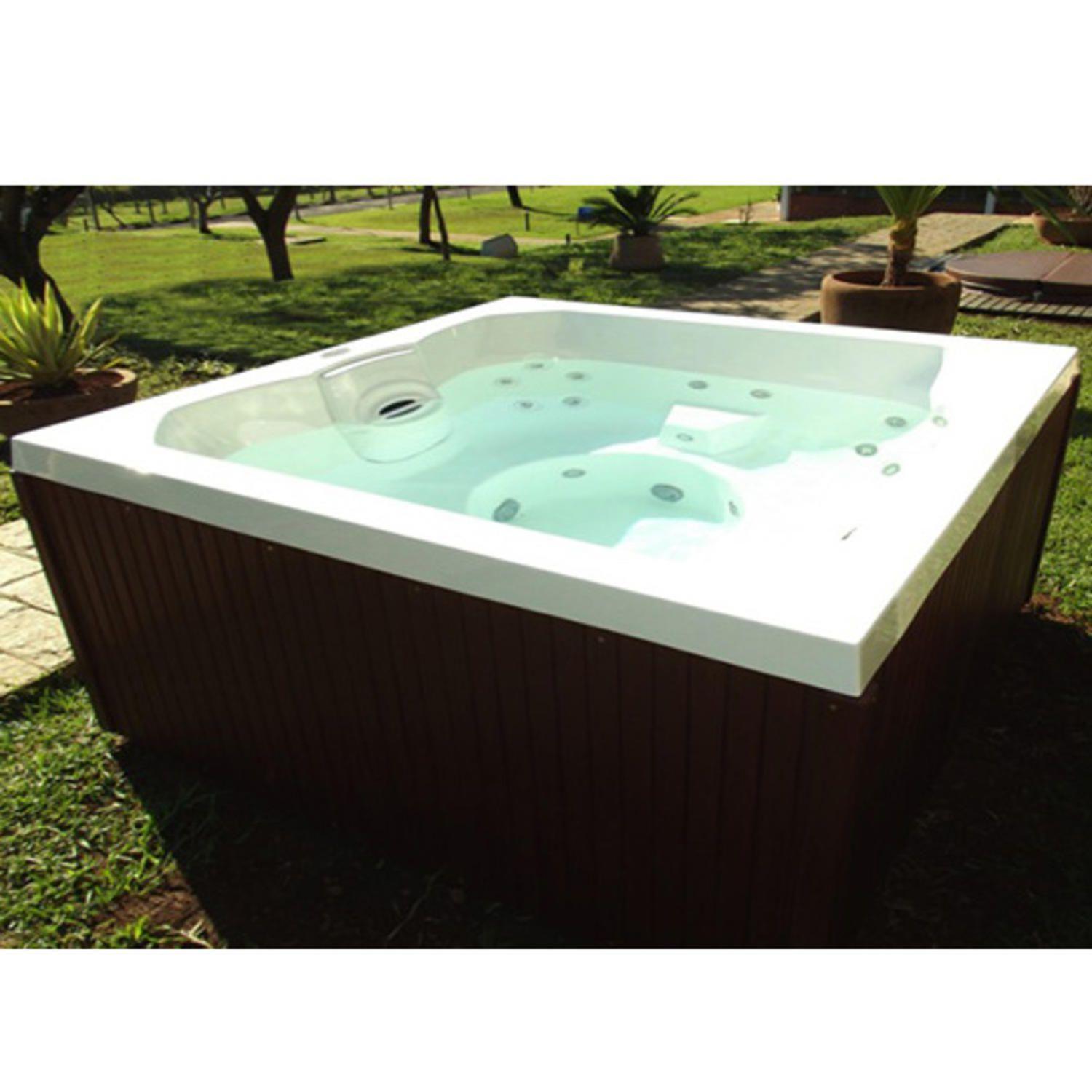 Spa Jacuzzi J185 Vip - 1,80m x 1,80m x 89cm 860 Litros - Não acompanha ...