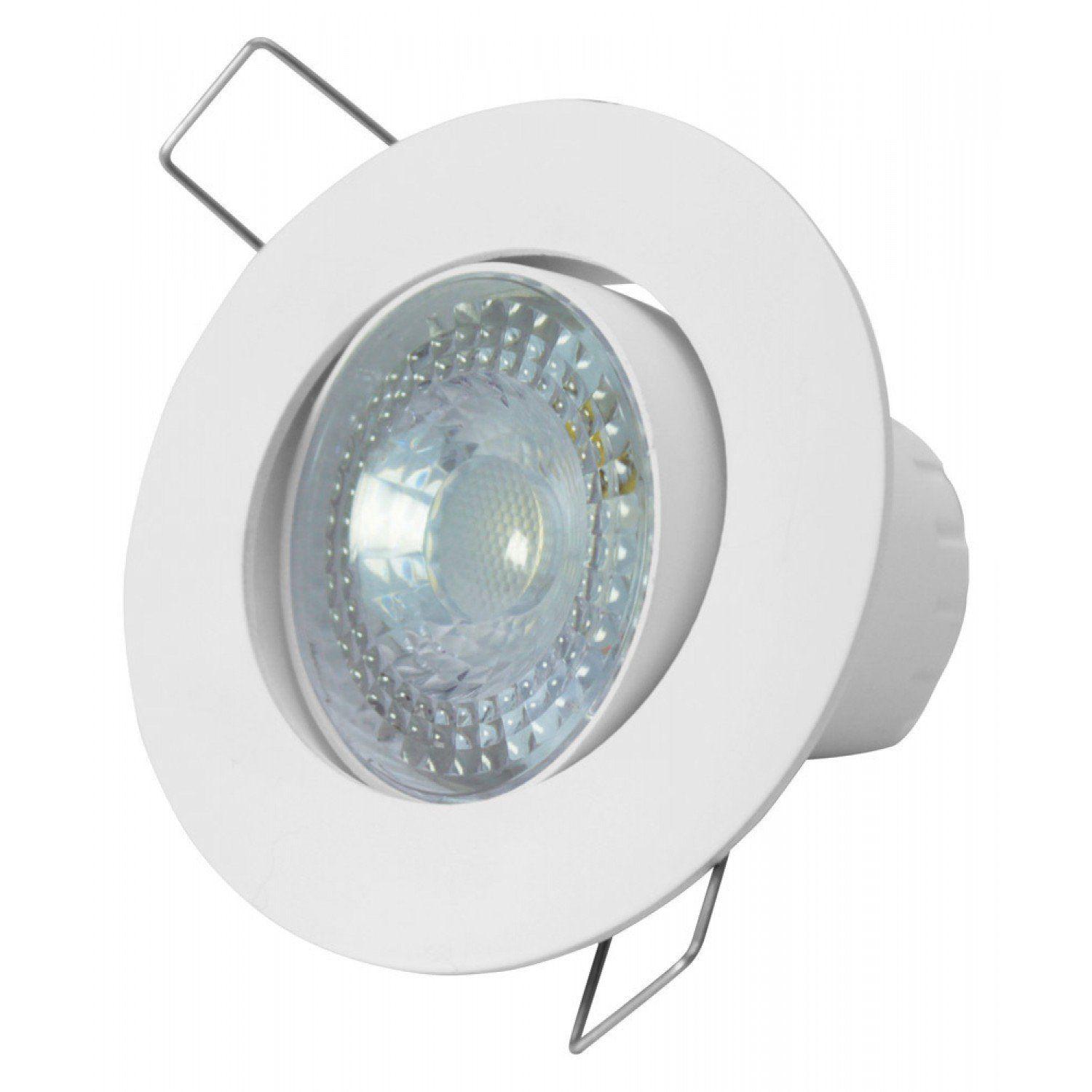 Spot LED Embutir Redondo Taschibra SP 25 5W Luz Amarela 3000K - Spot ...