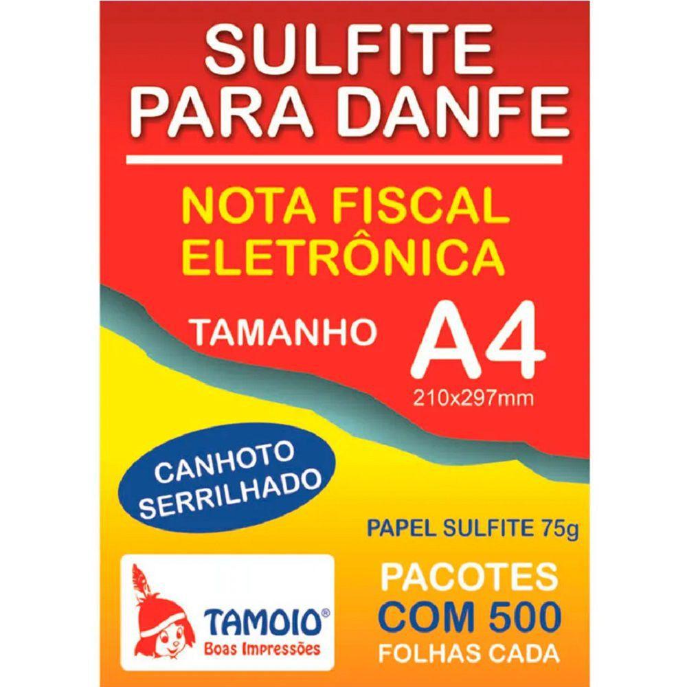 Sulfite Danfe com Serrilha A4 75g 500 Folhas 1 UN Tamoio - Papel ...