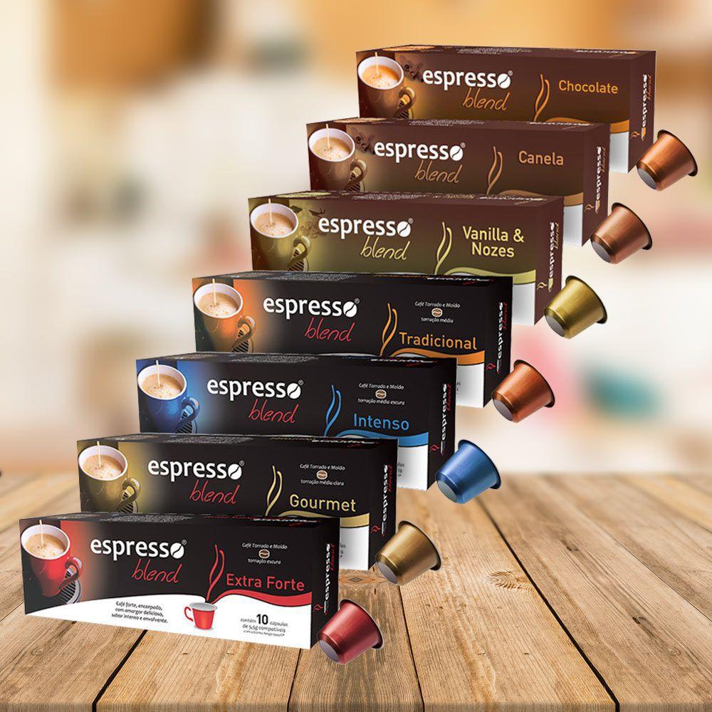 Super Kit Espresso Blend Cápsulas de Café - Compatíveis com Nespresso ...