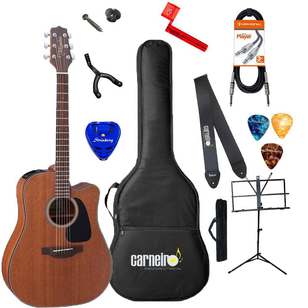 Super Kit Violão Folk Takamine GD11 + Vários Acessórios - Violão ...