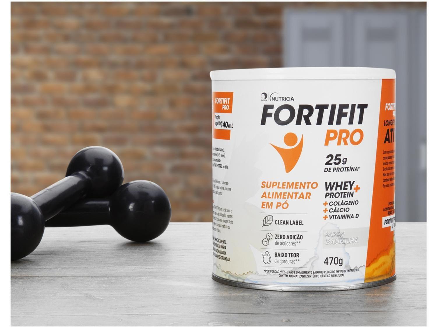 Suplemento Alimentar Adulto Fortifit Pro Baunilha - Zero Açúcar 470g ...