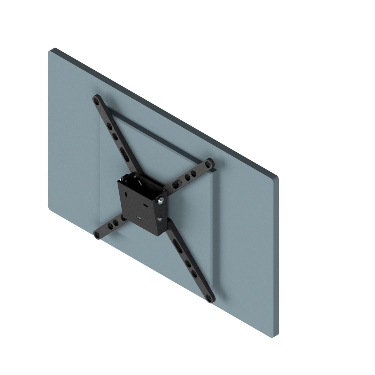 Suporte de TV de parede fixo 10” até 55” até 30kg com inclinação ...
