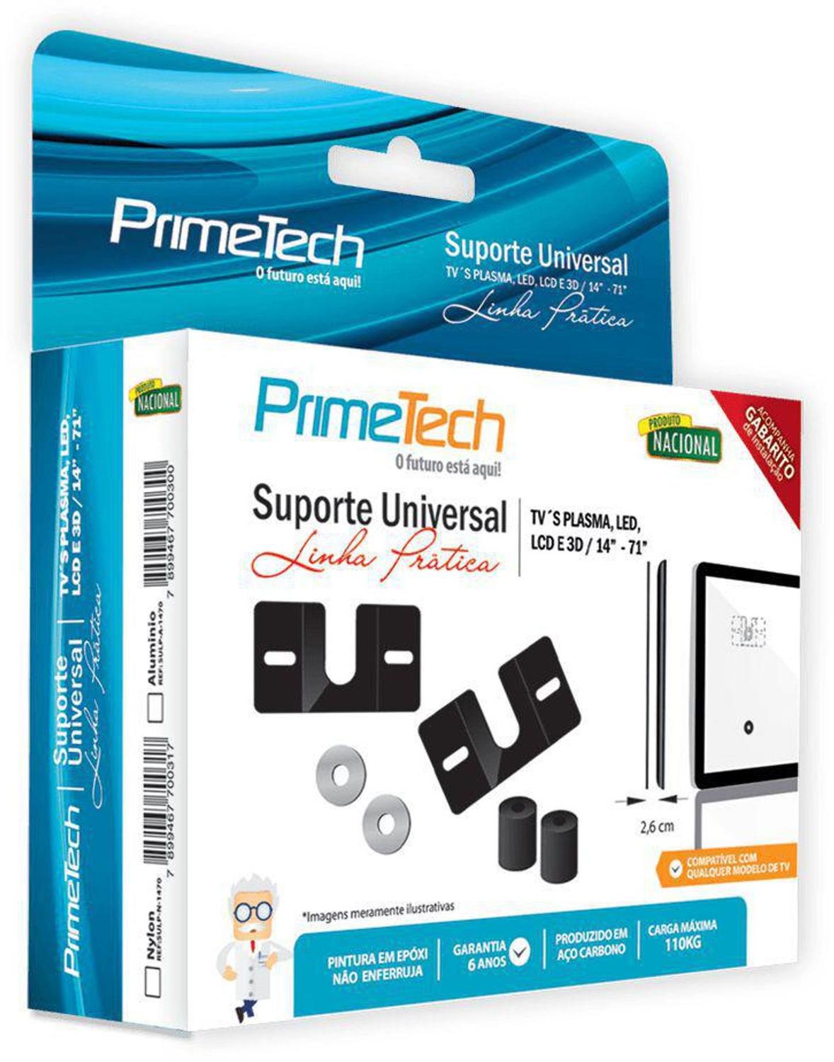 Suporte Fixo Universal para TV - Linha Prática - 14 - 105 - Prime Tech ...
