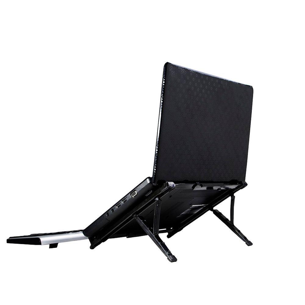 Suporte Regulável para Notebook Multilaser, Plástico Preto AC377 ...