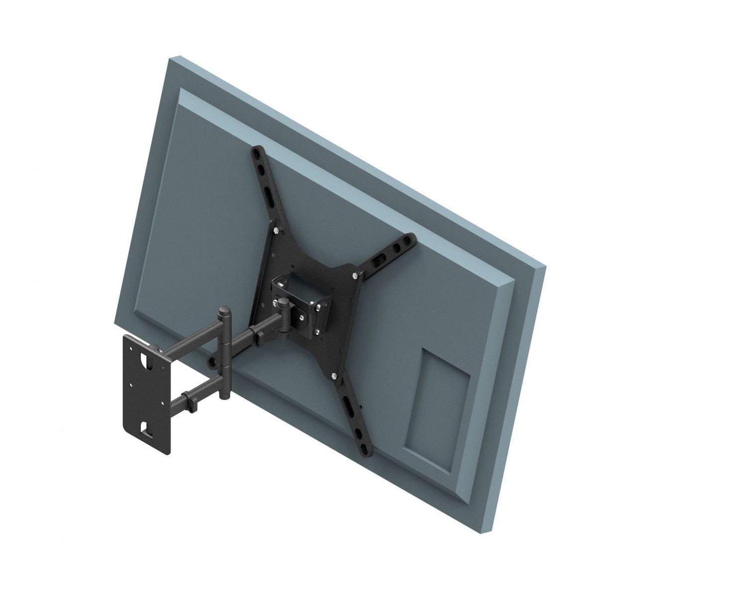 Suporte Televisão Tv Tri-articulado Inclinável 19” A 60” Polegadas Lcd ...