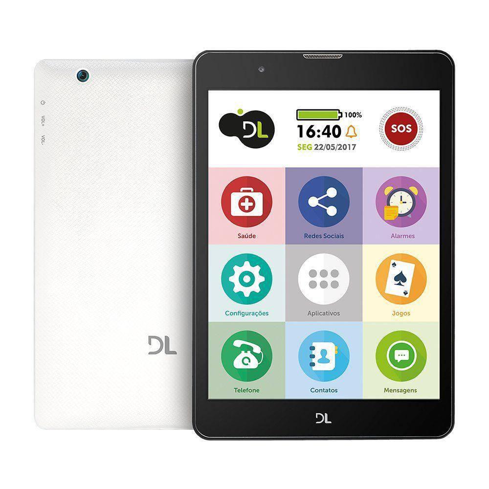 Tablet DL TabFácil TX385BRA, 7.85”, 3G, Bluetooth, 8GB - Branco ...