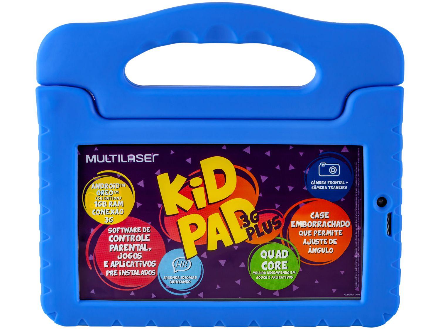 Tablet Multi Kid Pad Plus 16GB 7” 3G/Wi-Fi Android Oreo (Go) Quad-Core ...