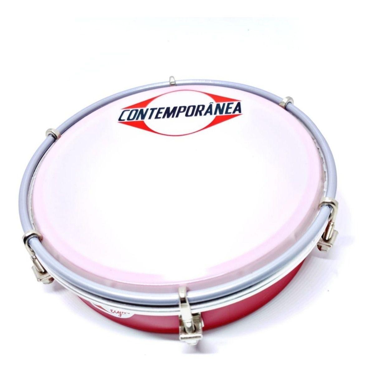 Tamborim Contemporanea Kit Original Com Chave L E Baqueta ...