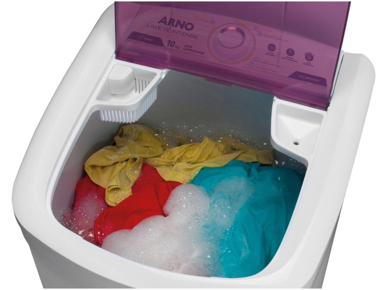 Tanquinho Arno Lavete Intense 10Kg - Lava Edredom Semiautomática Duplo ...