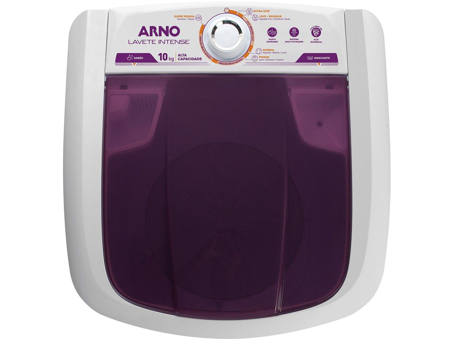 Tanquinho Arno Lavete Intense 10Kg - Lava Edredom Semiautomática Duplo ...